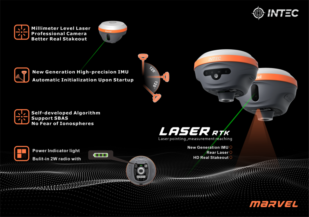 Intec Marvel Laser | GPS RTK for highest precision surveying